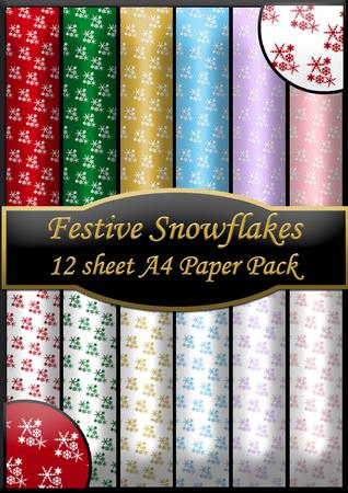 12 Sheets of A4 Festive Snowflakes Backing Paper Kit - CUP361037_880 ...