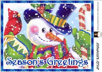 A4 Jolly Snowman - CUP102685_116 | Craftsuprint