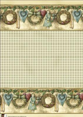 Folk Country Christmas - Backing Paper - CUP164478_116 | Craftsuprint
