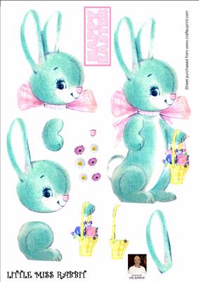 Little Miss Rabbit - CUP37167_116 | Craftsuprint