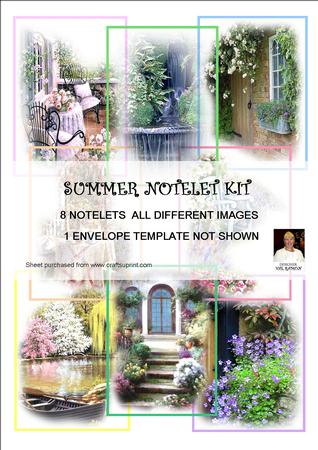 Summer Notelet Kit - CUP82809_116 | Craftsuprint