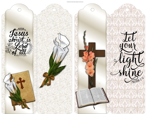 2 Folded Bookmarks Religion 3 - CUP1156456_543 | Craftsuprint