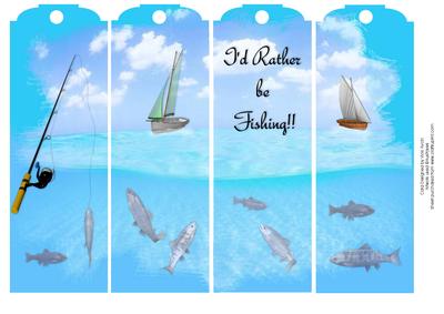 Fishing Theme Bookmarks - CUP116793_543 | Craftsuprint