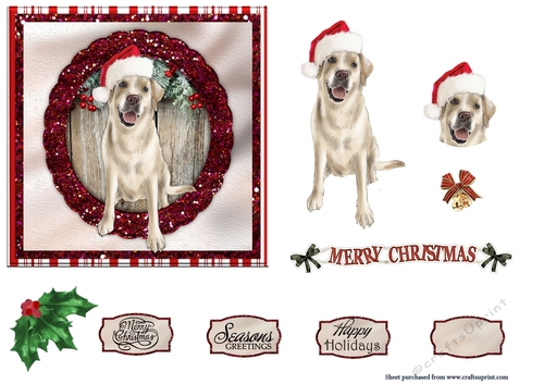 Labrador Christmas - CUP1253015_543 | Craftsuprint