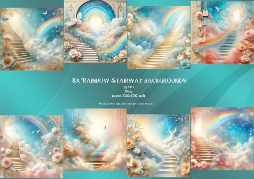 8 Stairway to Heaven Toppers - CUP1367967_543 | Craftsuprint