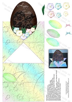 Chocolate Easter Egg Spring Card - CUP184619_543 | Craftsuprint