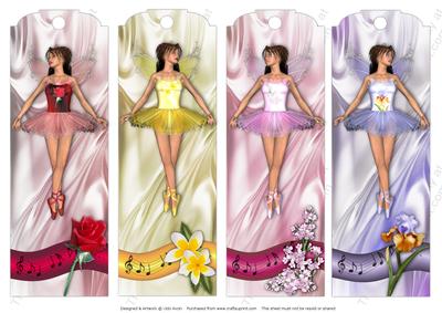 Ballet Bookmarks - CUP318075_543 | Craftsuprint