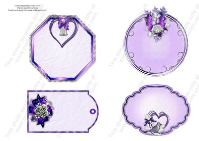 Christmas Tags Purple 2 - CUP572037_543 | Craftsuprint