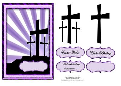 The Crosses Easter Card - CUP59372_543 | Craftsuprint