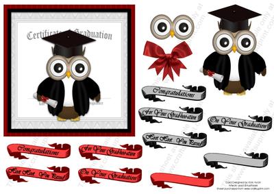 Owl Graduation - CUP672755_543 | Craftsuprint