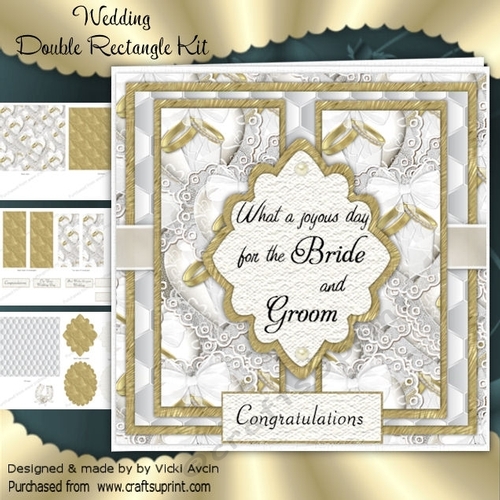 Wedding Double Rectangle Kit - CUP832938_543 | Craftsuprint