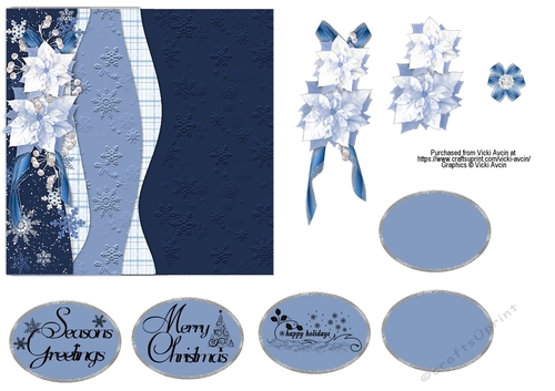 Icy Blue Christmas - CUP898910_543 | Craftsuprint