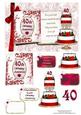 40th Ruby Wedding Anniversary 2 - CUP443815_543 | Craftsuprint
