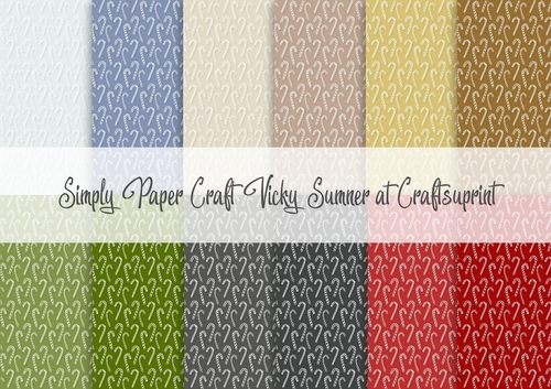 Christmas 5 Candy Cane Digital Paper - CUP1004910_43136 | Craftsuprint