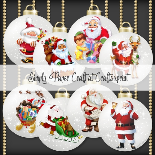 Santa Bauble - CUP1009619_43136 | Craftsuprint