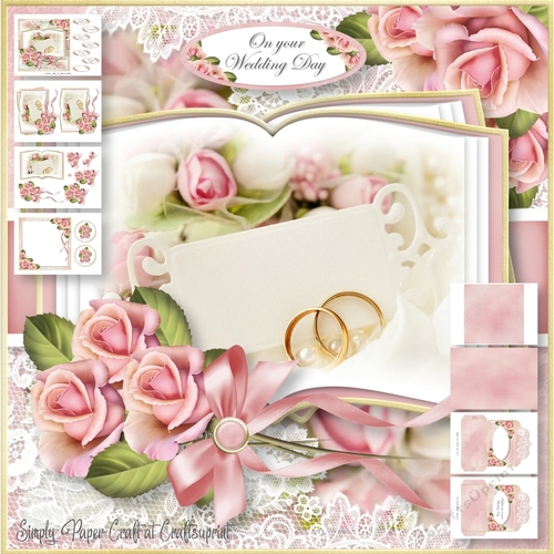 Wedding Open Book 1 - CUP1026812_43136 | Craftsuprint