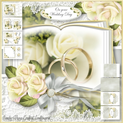 Wedding Open Book 3 - CUP1026814_43136 | Craftsuprint