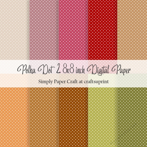 Apple Orchard Polka Dot 2 8x8 inch Digital Paper - CUP1055682_43136 ...