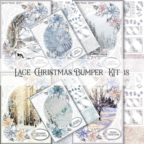 Lace Christmas Bumper Kit 18 - CUP1087978_43136 | Craftsuprint