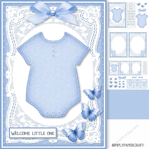 Blue Baby Vest - CUP1113441_43136 | Craftsuprint