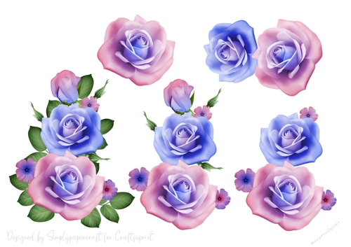 Rose Cluster Step by Step 3 - CUP1129553_43136 | Craftsuprint