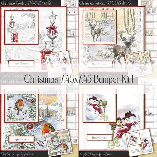 Christmas 7.45x7.45 Bumper Kit 1 - CUP1163231_43136 | Craftsuprint