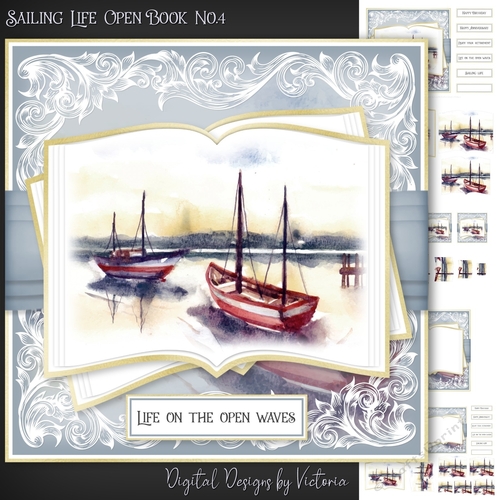 Sailing Life Open Book No.4 - CUP1173570_43136 | Craftsuprint