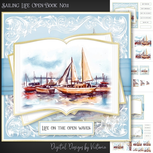 Sailing Life Open Book No.11 - CUP1173578_43136 | Craftsuprint