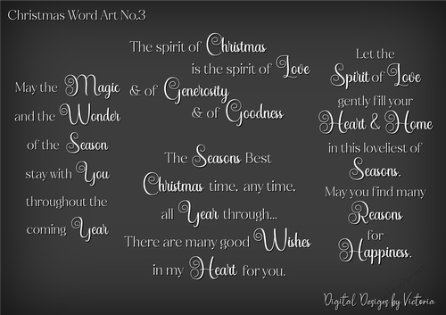 Christmas Word Art No.3 - CUP1175625_43136 | Craftsuprint