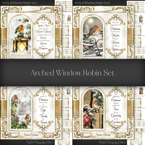Arched Window Robin Set - CUP1177190_43136 | Craftsuprint