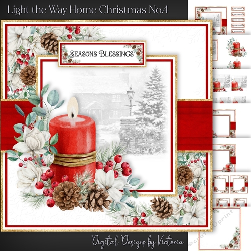Light the Way Home Christmas No.4 - CUP1178007_43136 | Craftsuprint