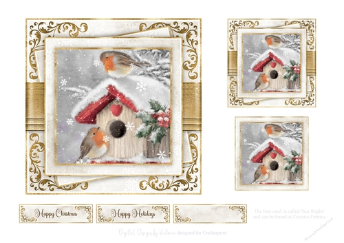 Sweet Robins No.1 - CUP1178413_43136 | Craftsuprint