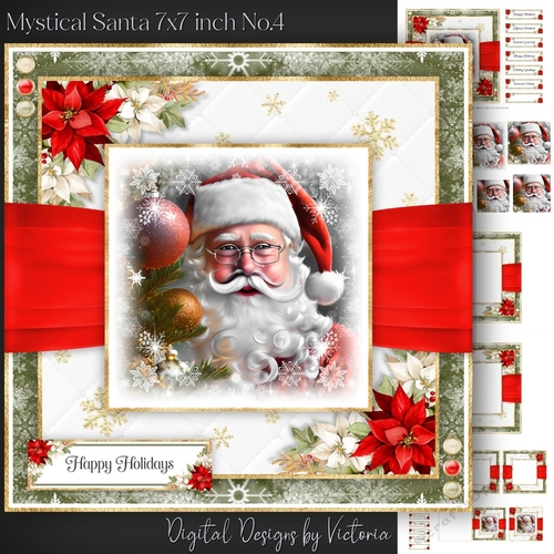 Mystical Santa 7x7 inch No.4 - CUP1187455_43136 | Craftsuprint