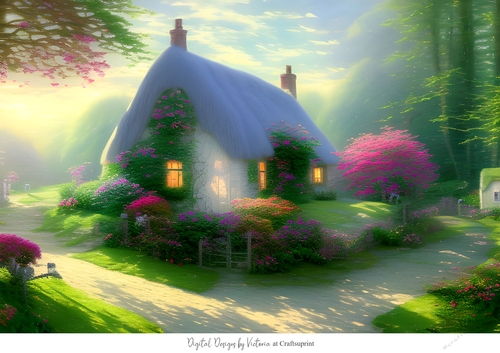 Whimsical Cottage No.11 - CUP1188881_43136 | Craftsuprint