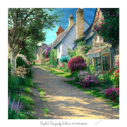 Village Street No.4 - CUP1189239_43136 | Craftsuprint