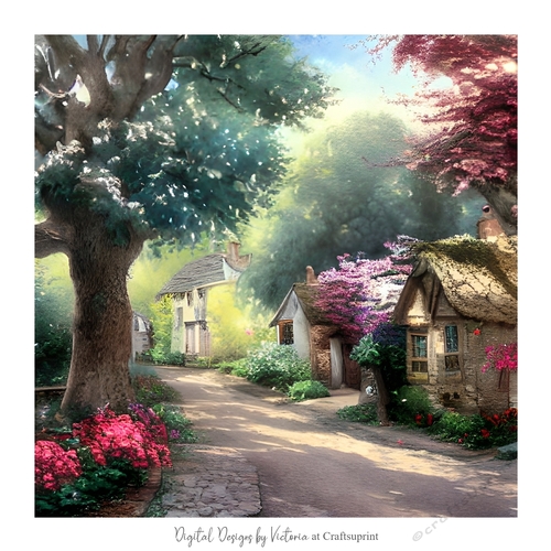 Village Street No.7 - CUP1189243_43136 | Craftsuprint