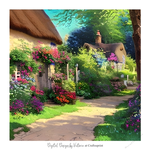 Spring Cottage 7x7 inch No.12 - CUP1190526_43136 | Craftsuprint