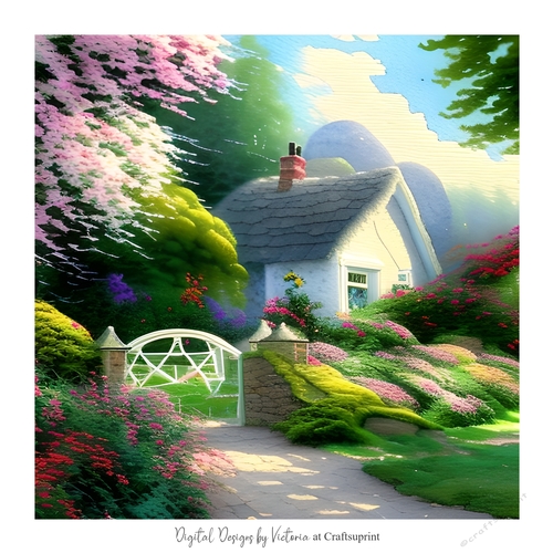 Spring Cottage 7x7 inch No.15 - CUP1190530_43136 | Craftsuprint