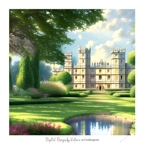 Highclere Castle 7x7 inch No.3 - CUP1192354_43136 | Craftsuprint