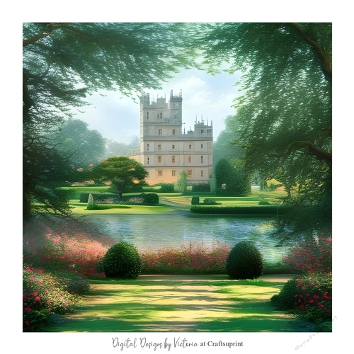 Highclere Castle 7x7 inch No.5 - CUP1192356_43136 | Craftsuprint