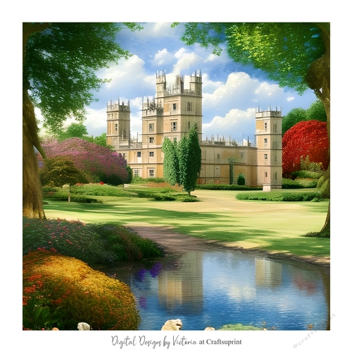 Highclere Castle 7x7 inch No.10 - CUP1192361_43136 | Craftsuprint