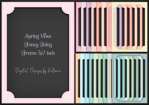 Spring Vibes Fancy Inlay Frame 5x7 inch - CUP1195686_43136 | Craftsuprint