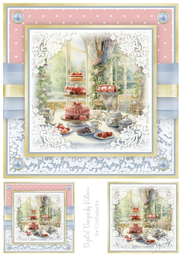 Afternoon Tea Toppers No.2 - CUP1224035_43136 | Craftsuprint