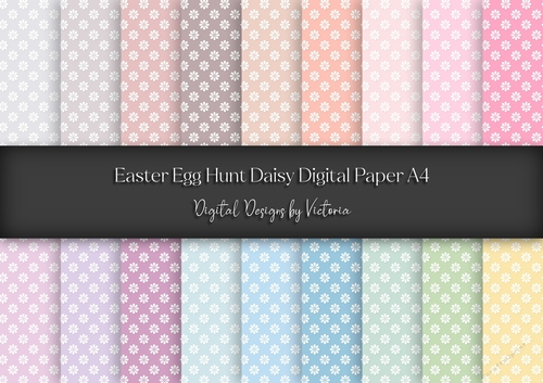 Easter Egg Hunt Daisy A4 Paper - CUP1291289_43136 | Craftsuprint