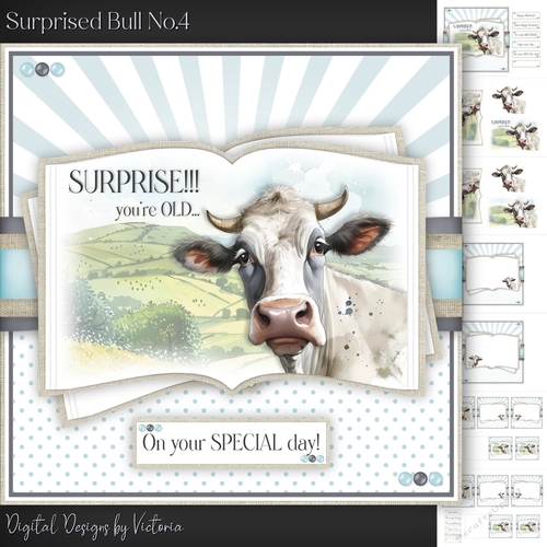 Surprised Bull No.4 - CUP1297970_43136 | Craftsuprint