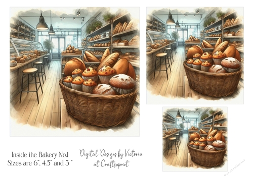 Inside the Bakery No.1 - CUP1306031_43136 | Craftsuprint