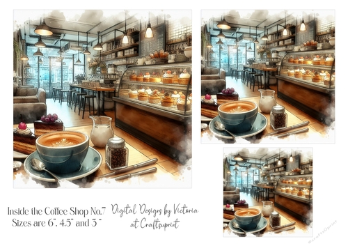 Inside the Coffee Shop No.7 - CUP1306061_43136 | Craftsuprint