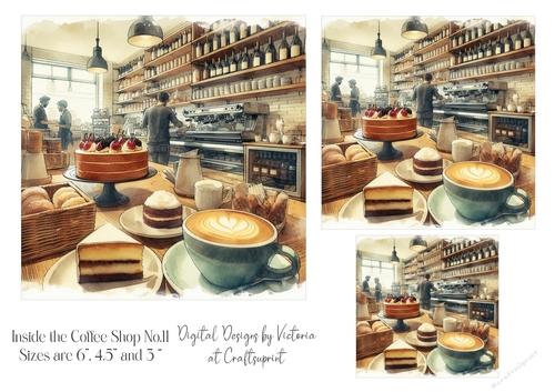 Inside the Coffee Shop No.11 - CUP1306065_43136 | Craftsuprint