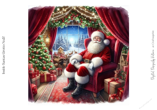 Inside Santas Grotto No.7 - CUP1315230_43136 | Craftsuprint