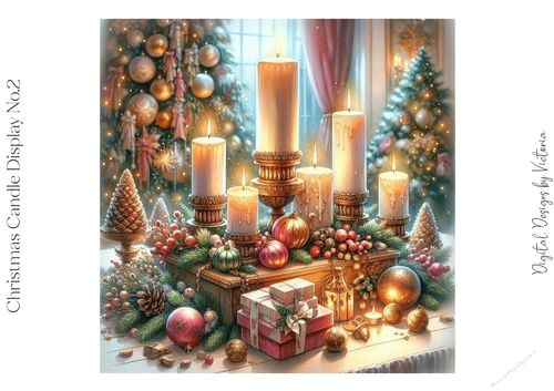 Christmas Candle Display No.2 - CUP1318134_43136 | Craftsuprint